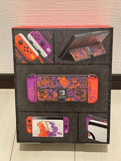 【保証有】nintendo Switch ニンテンドースイッチ 本体 有機elモデル スカーレット・バイオレットエディション ゲーム